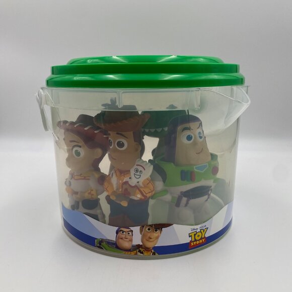 Disney | Toys | Disney Pixar Toy Story Bath Toys 5 Piece Tub Bucket Set ...